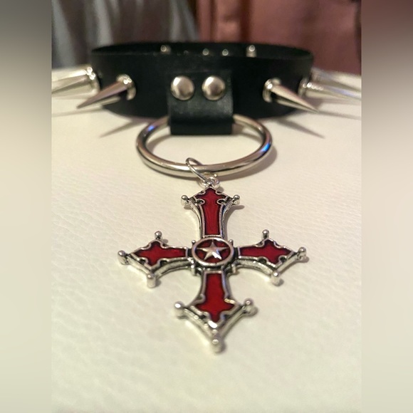 Zennieth | Jewelry | Custom Goth Leather Choker | Poshmark